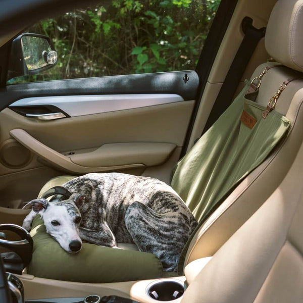 Siège Auto Sécurisé pour Chien Grande Taille avec Repose-Tête - Style